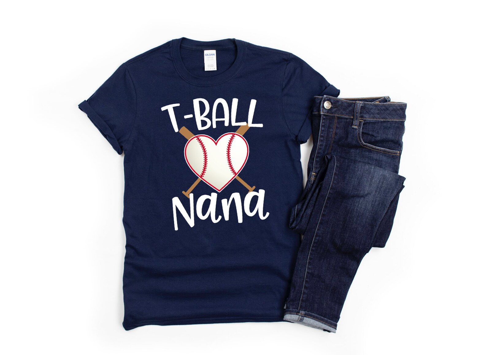 Baseball Nana Shirt/ Cute T-ball Nana Shirt Gift/ T-ball Nana/ Nana ...