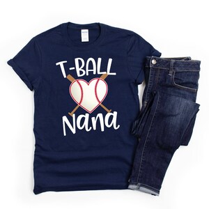 Baseball Nana Shirt/ Cute T-ball Nana Shirt Gift/ T-ball Nana/ Nana ...