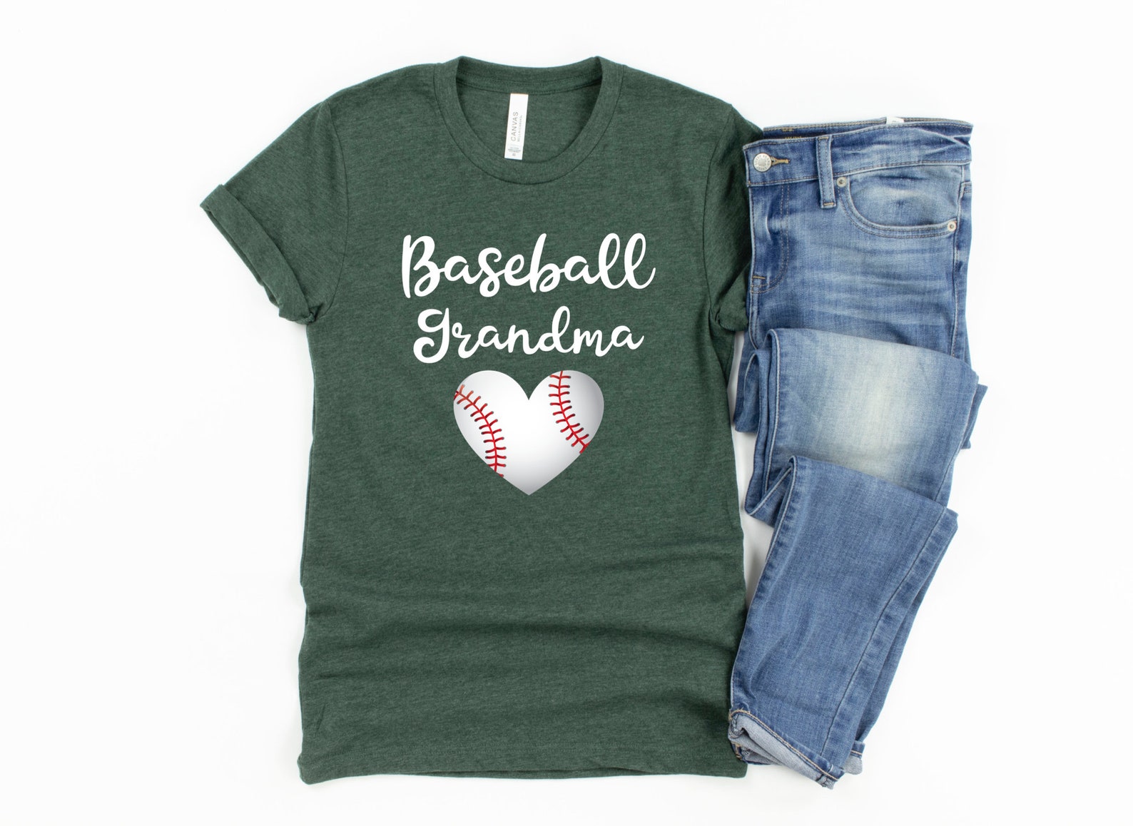 Baseball Shirt/ Cute Grandma Baseball Gift/ Baseball Grandma/ Baseball ...