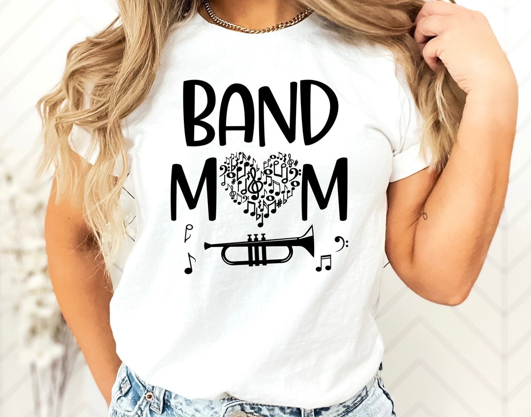 Cute Band Shirt/ Marching Band Gift/ Band Mom/ Trumpet Shirt/ Cute ...