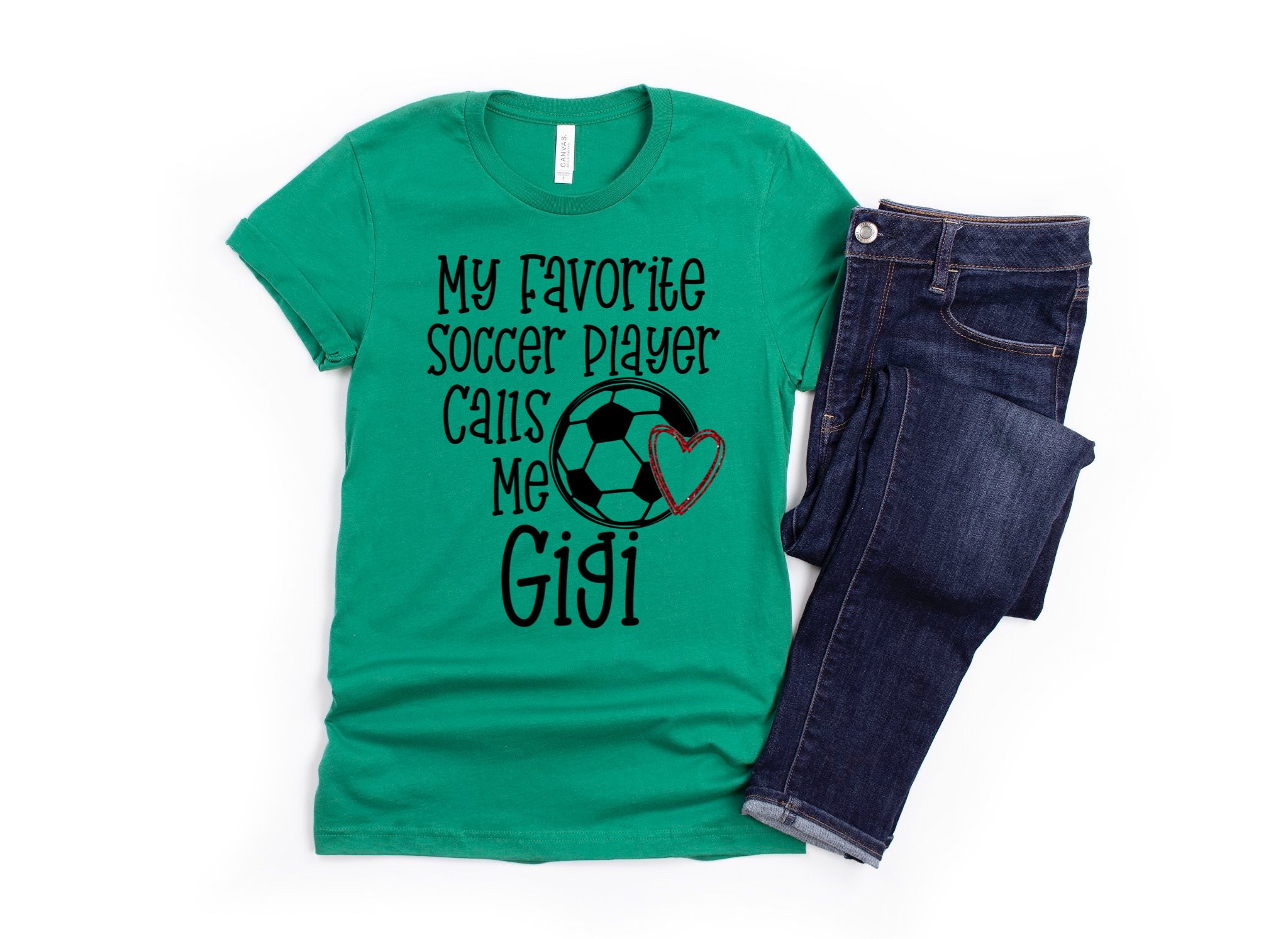 Cute Soccer Gigi Shirt/ Grandma Soccer Shirt Gift/ My Favorite Soccer ...