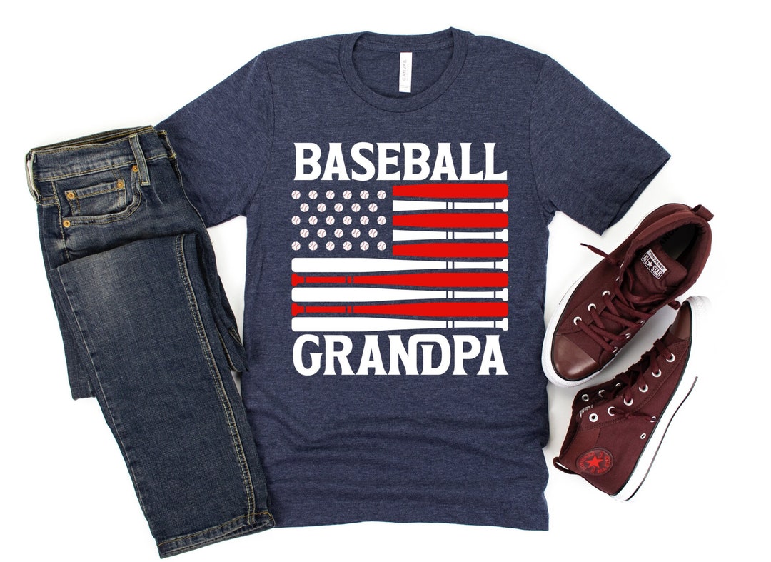 Baseball Grandpa Shirt/ Cute Grandpa Baseball Gift/ Baseball Grandpa ...