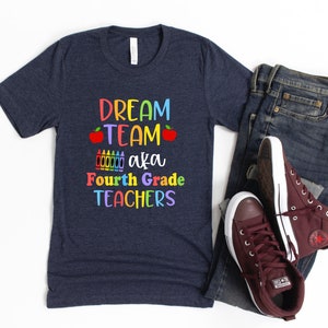 Teacher Team Shirts/ Cute 4th Grade Teacher Gift/ Dream Team | Etsy