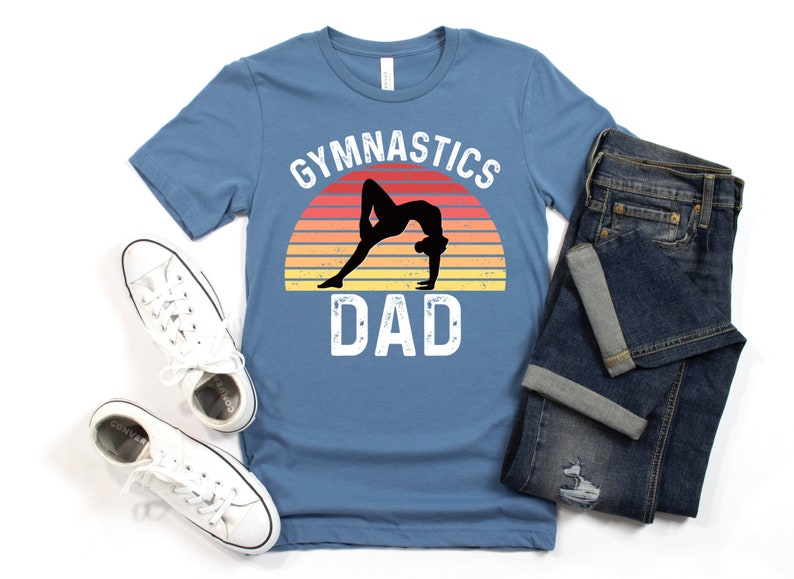 Dad Gymnast Shirt/ Retro Gymnastic Dad Gift/ Gymnastics Dad/ - Etsy