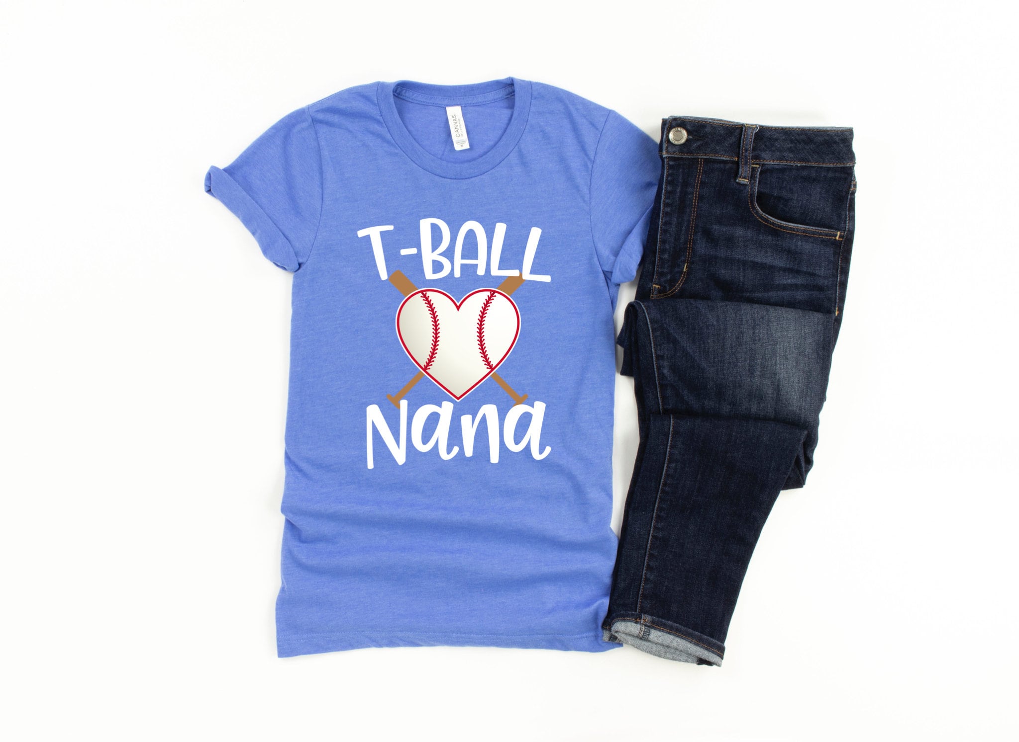 Baseball Nana Shirt/ Cute T-ball Nana Shirt Gift/ T-ball Nana/ Nana ...