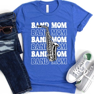 Saxophone Mom Shirt Gift/ Saxophone Shirt/ Cute Sax Mom Shirt Gift ...