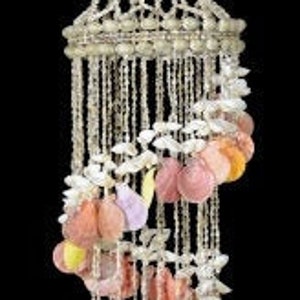 Shell Chandelier With Scallop Sea Shells - Etsy