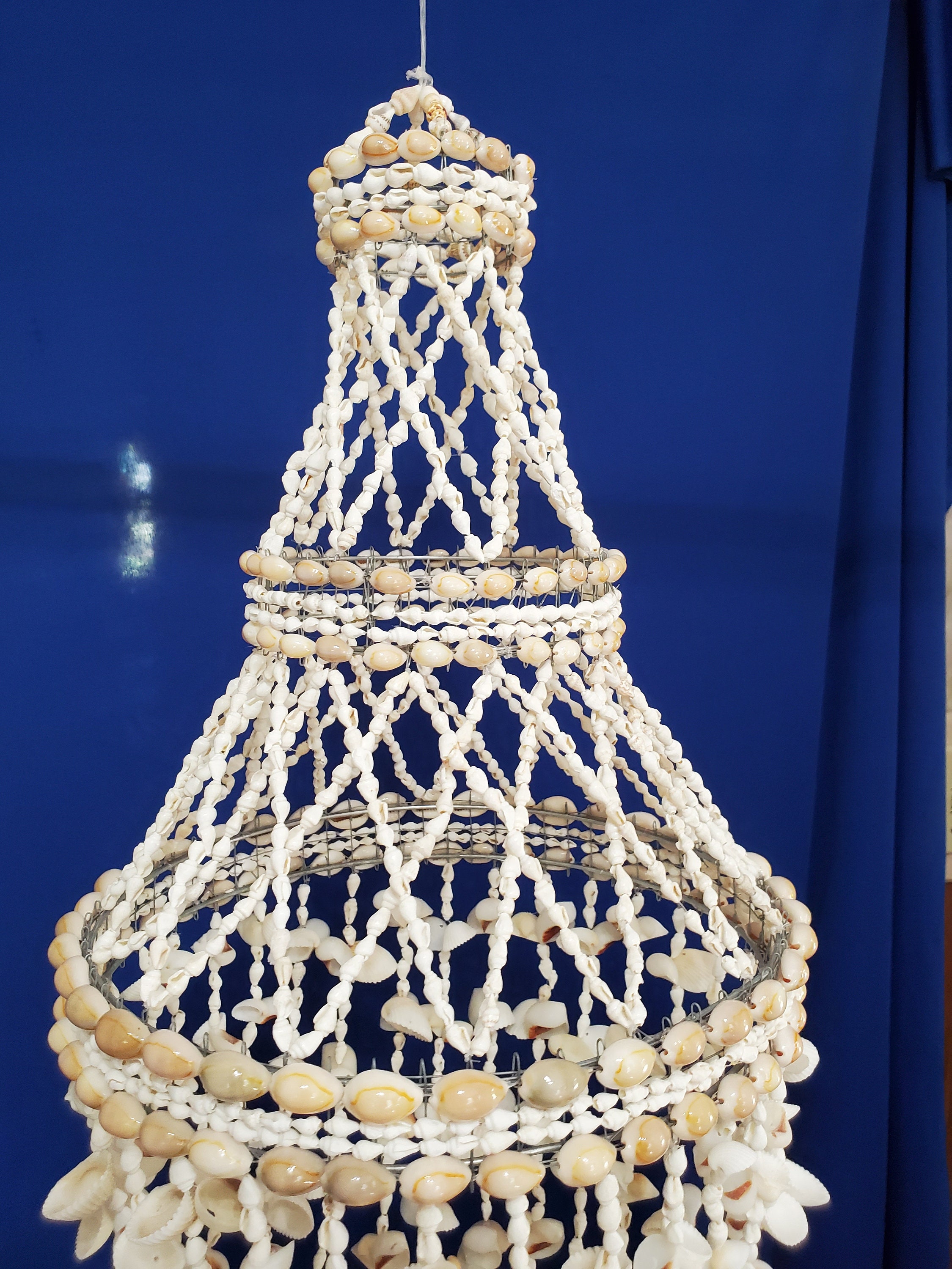 Shell Chandelier With Moon Shells - Etsy