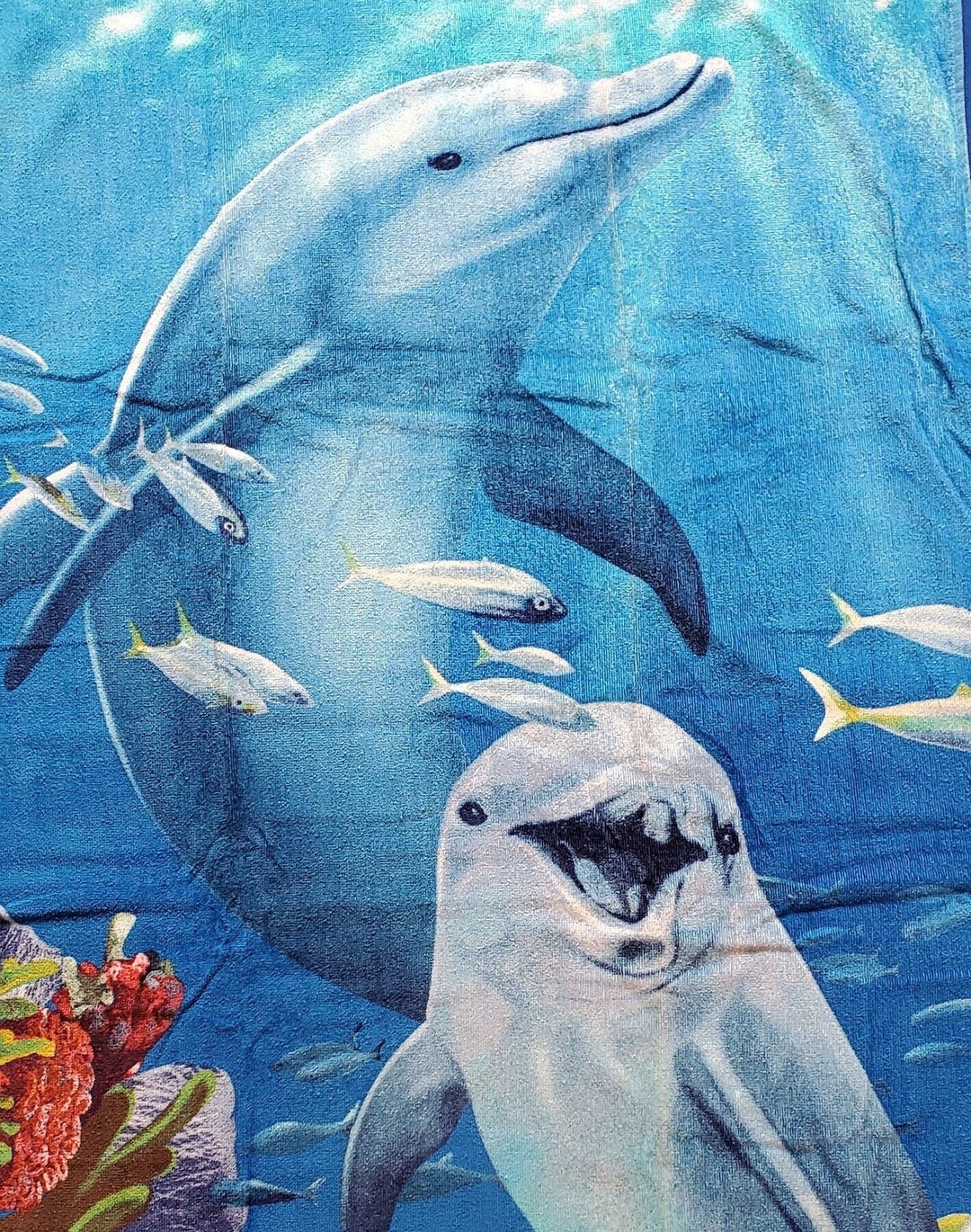 Dolphin Beach Towel - Etsy
