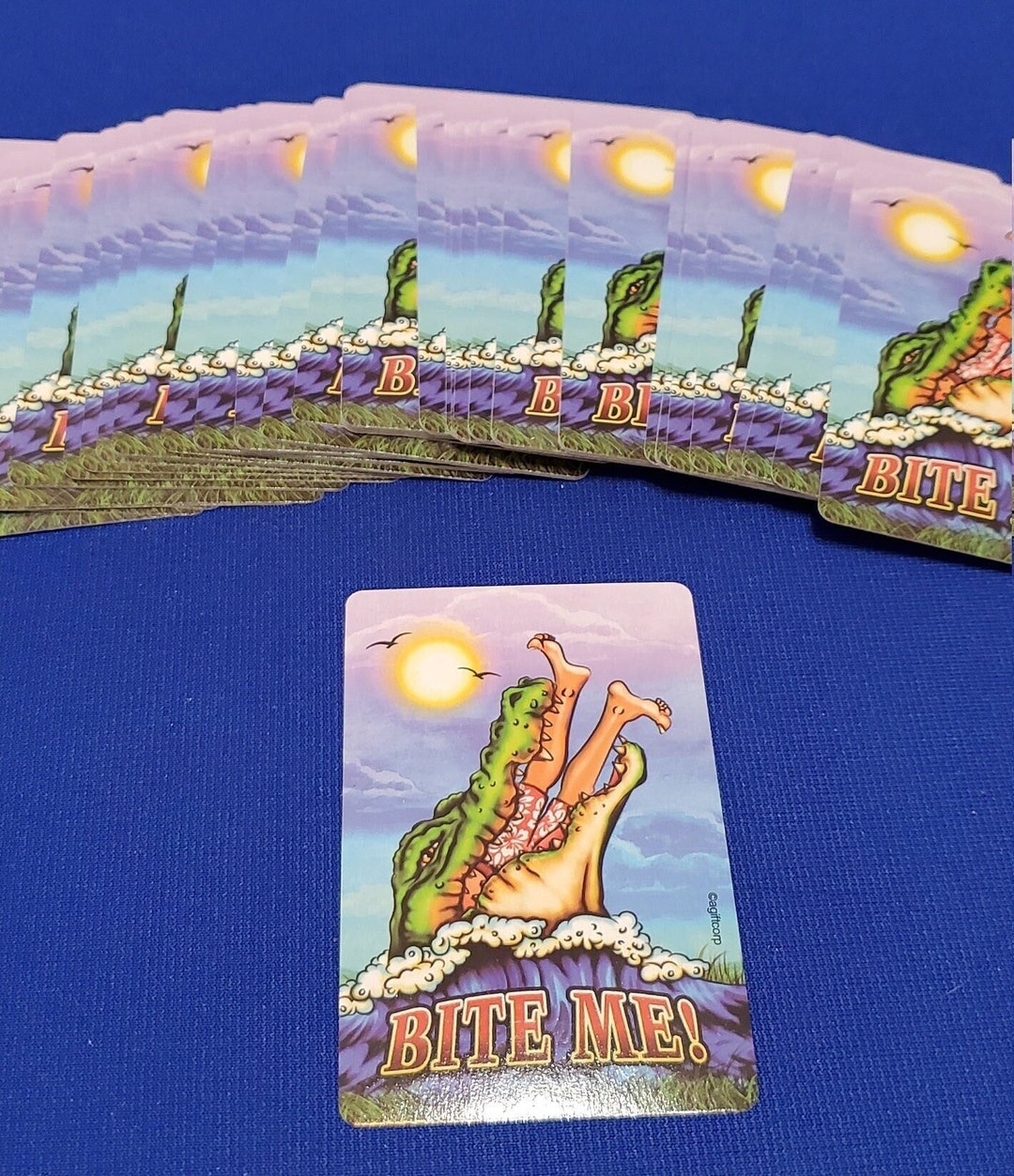 Gator 'bite Me' Playing Cards - Etsy