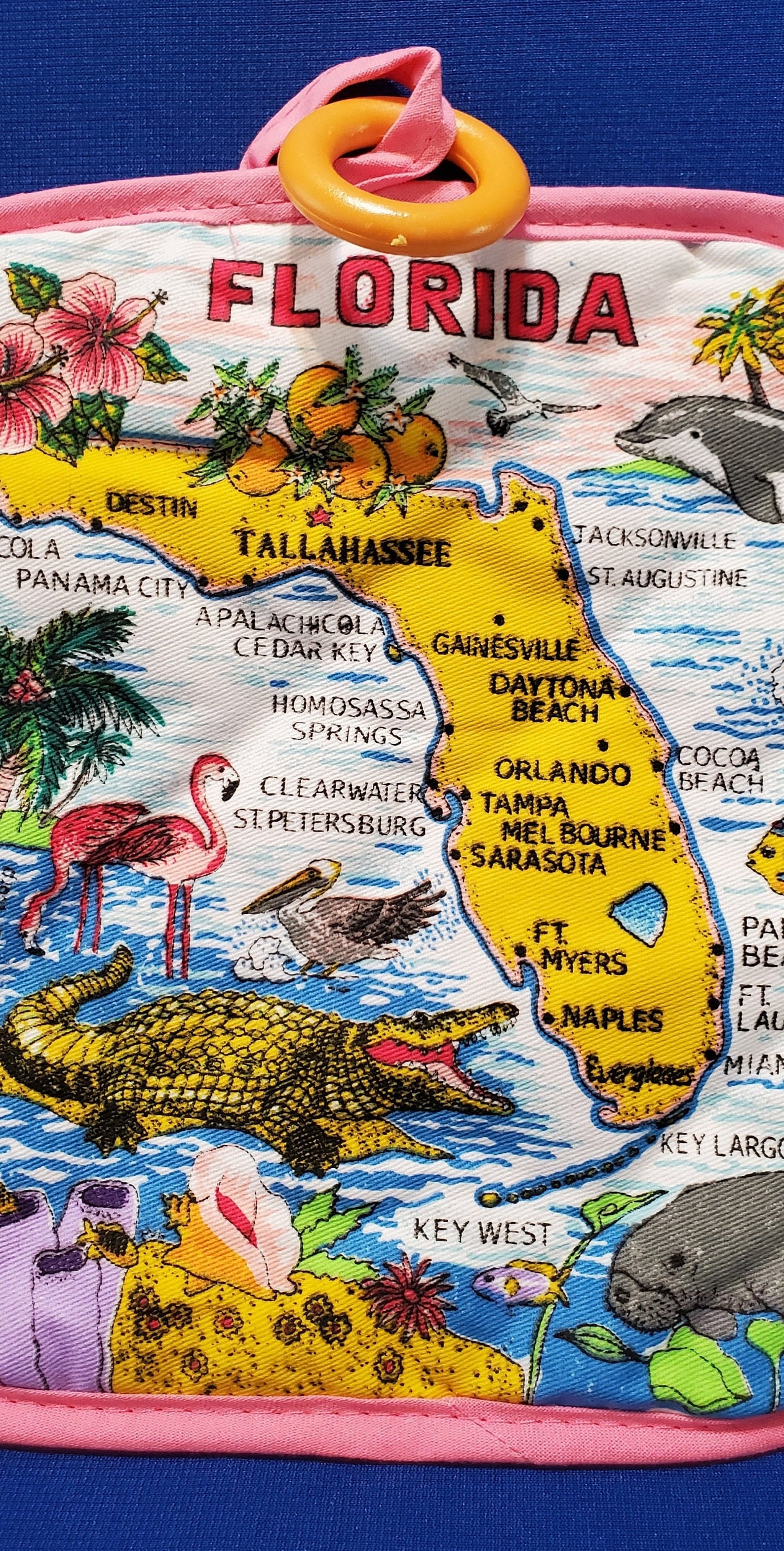 Pot Holder With Florida Map - Etsy