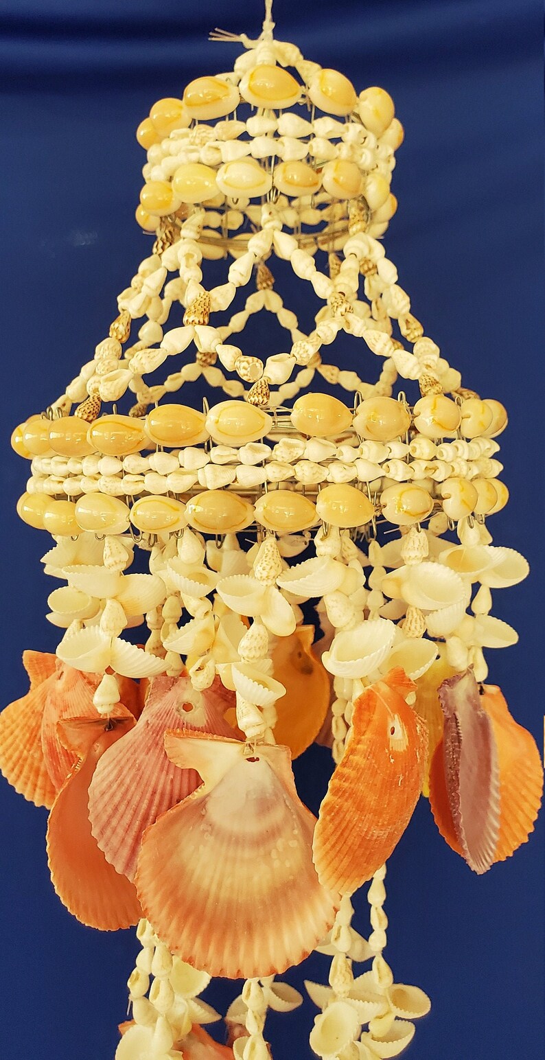 16 2 Tiered Scallop Seashell Chandelier | Etsy