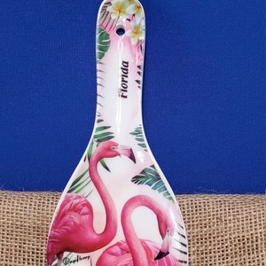 Pretty in Pink Flamingo Spoonrest - Etsy