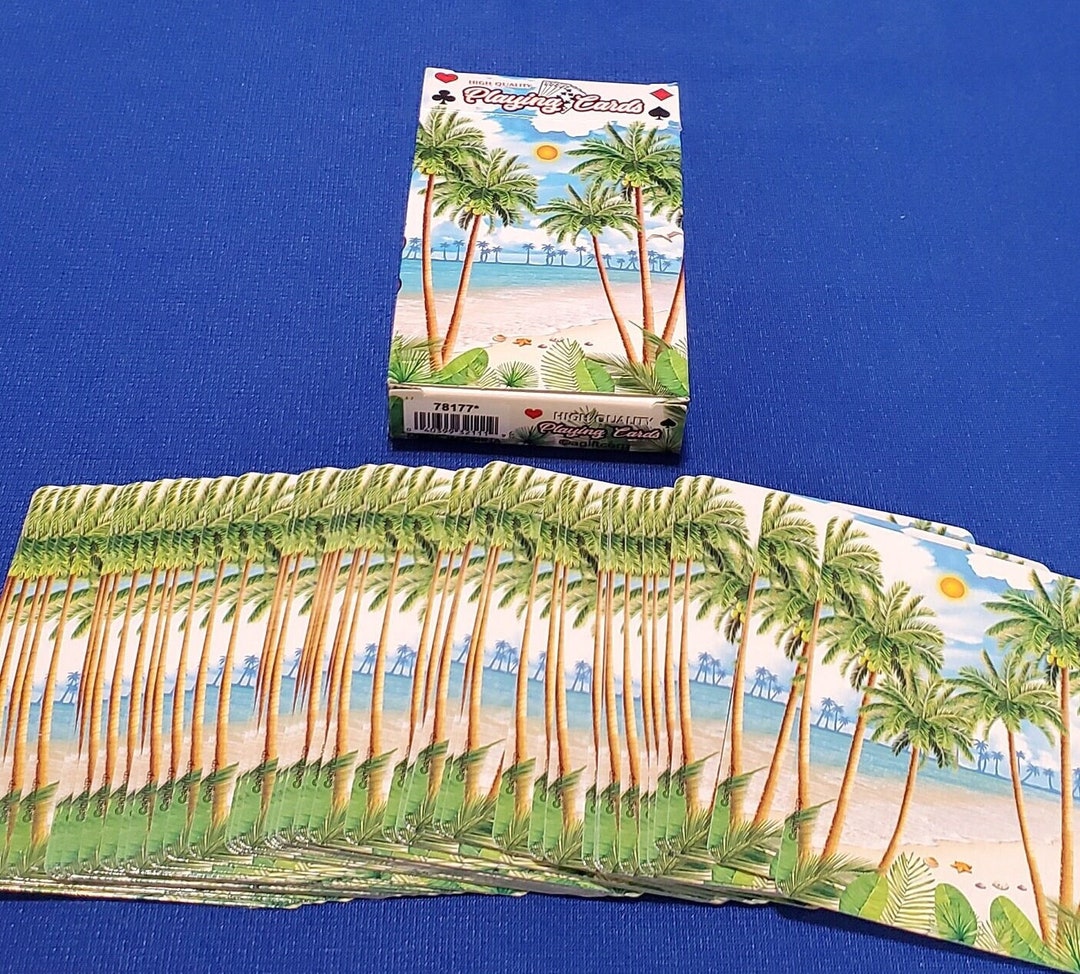 Palm Tree Playing Cards - Etsy