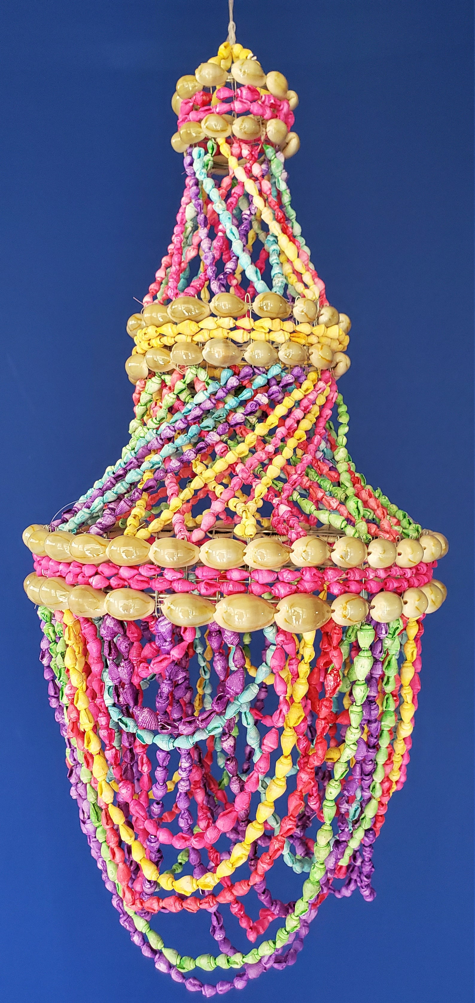 Very Colorful Seashell Chandelier - Etsy