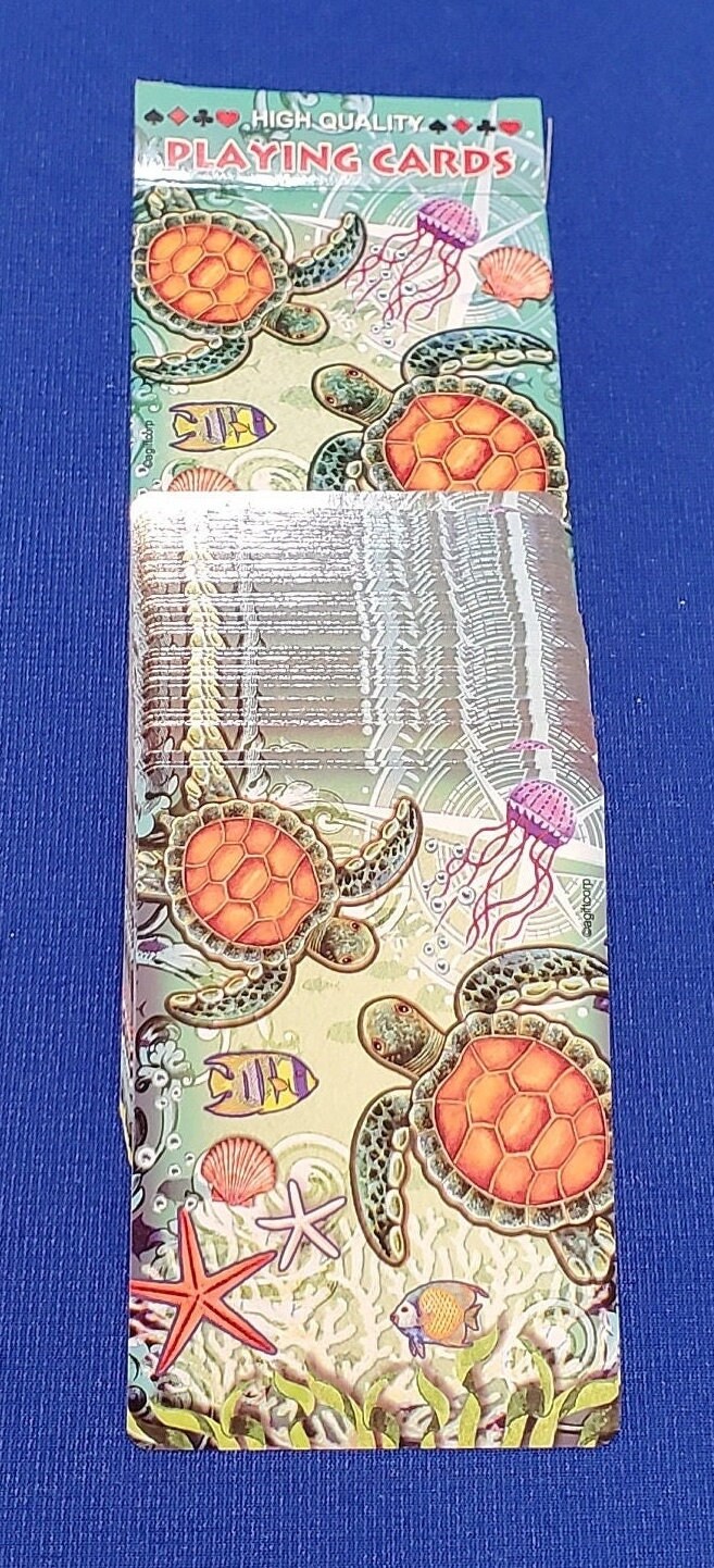 Sea Turtle Playing Cards - Etsy