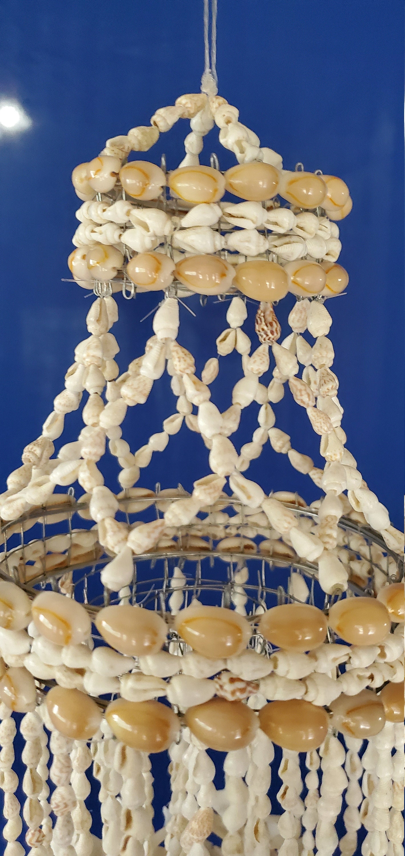 3 Tiered Cut Seashell Chandelier - Etsy