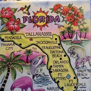 Florida Map Playing Cards - Etsy