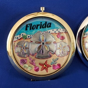 Florida Seashell Mirror Compact - Etsy