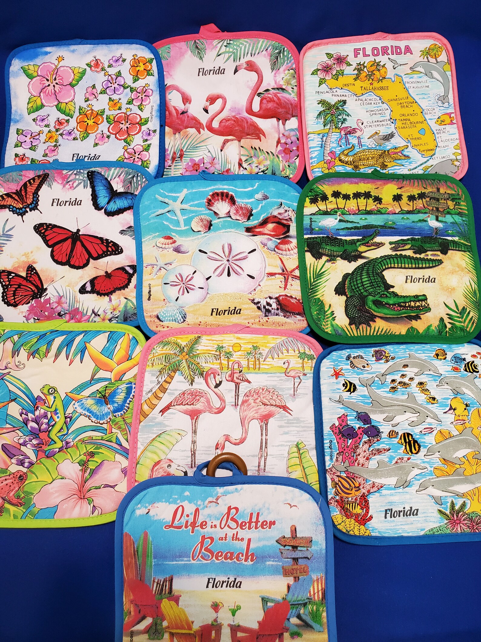 Pot Holder With Florida Map - Etsy