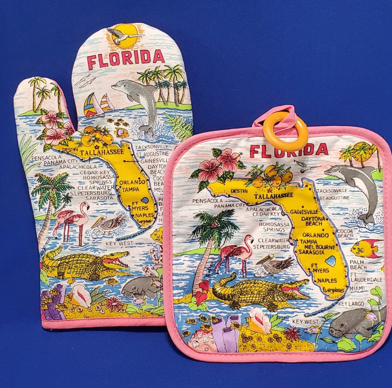 Pot Holder With Florida Map - Etsy