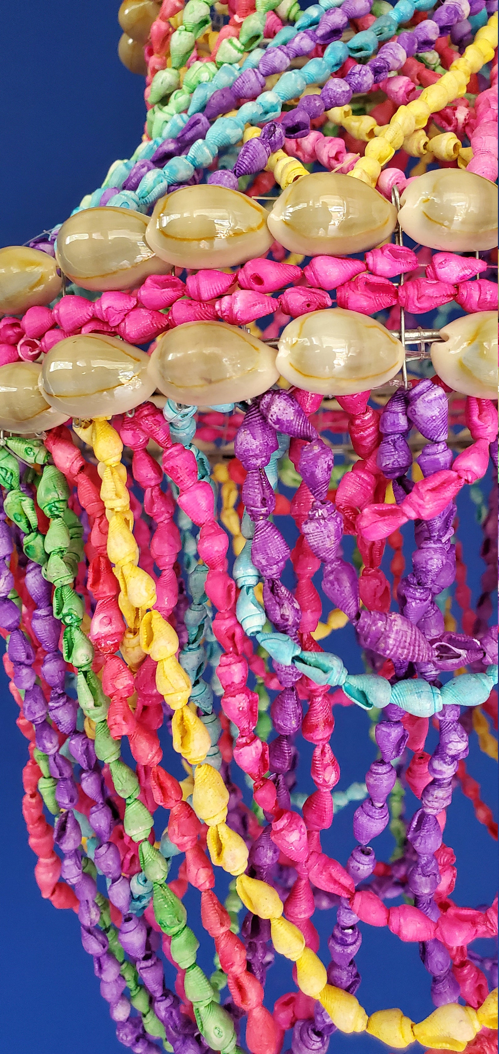 Very Colorful Seashell Chandelier - Etsy