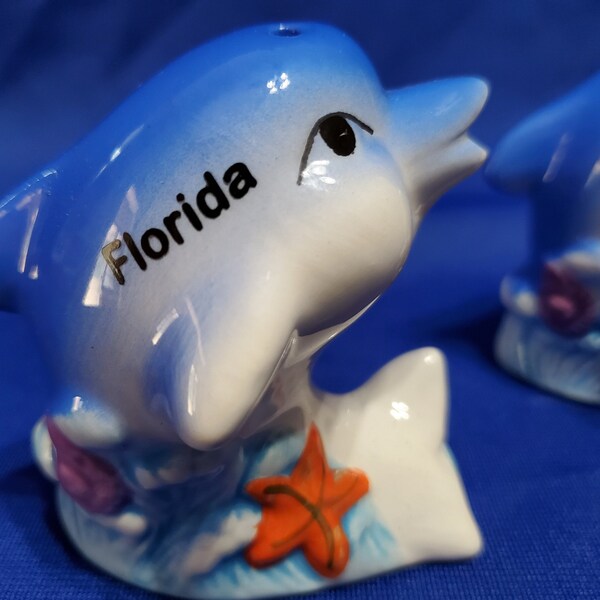 Dolphin Salt and Pepper Shakers - Etsy