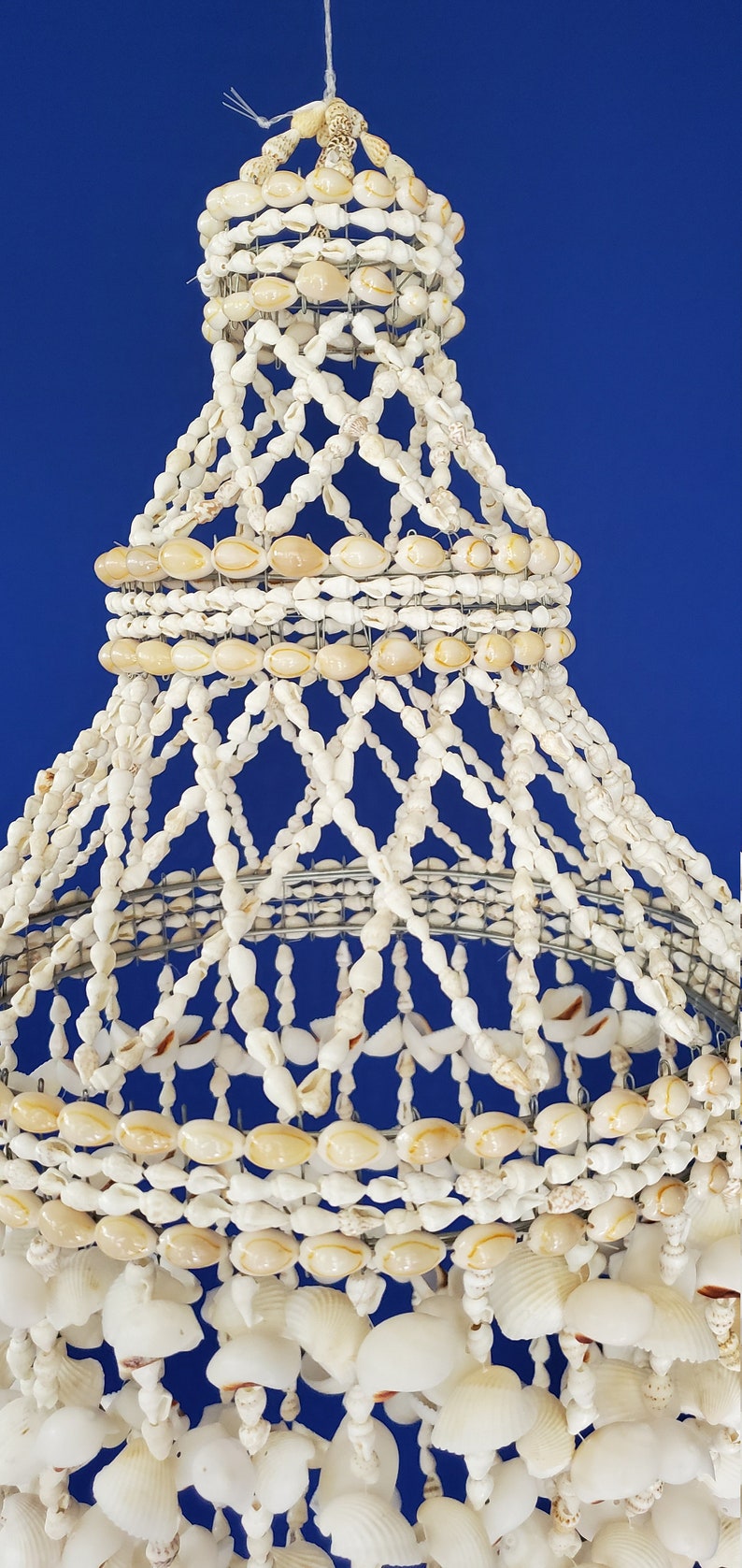 Shell Chandelier With Moon Shells - Etsy