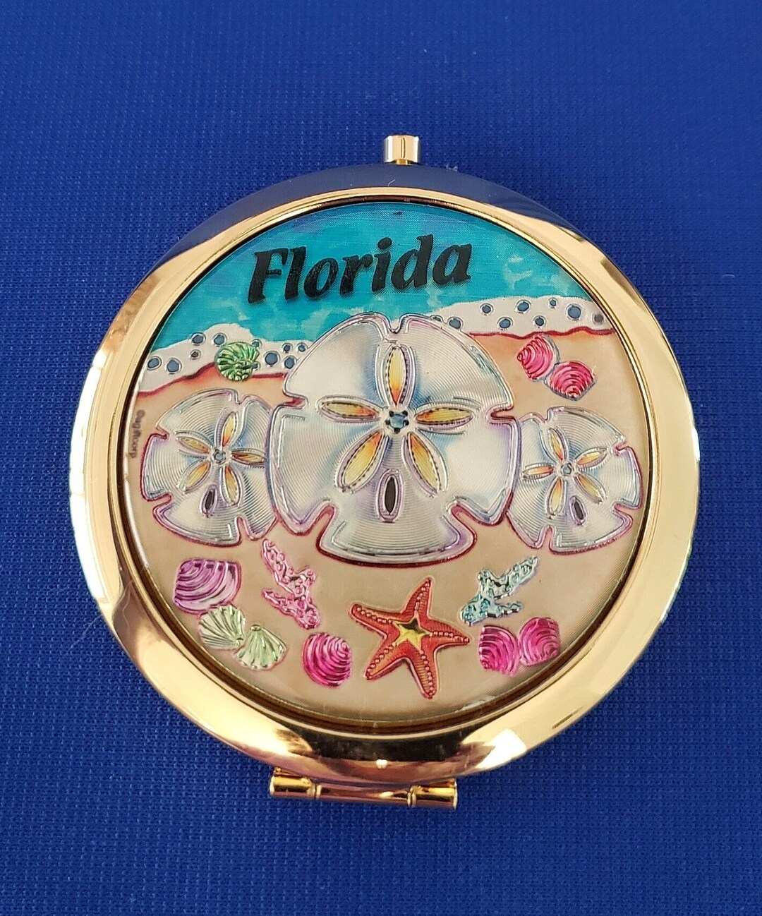 Florida Seashell Mirror Compact - Etsy