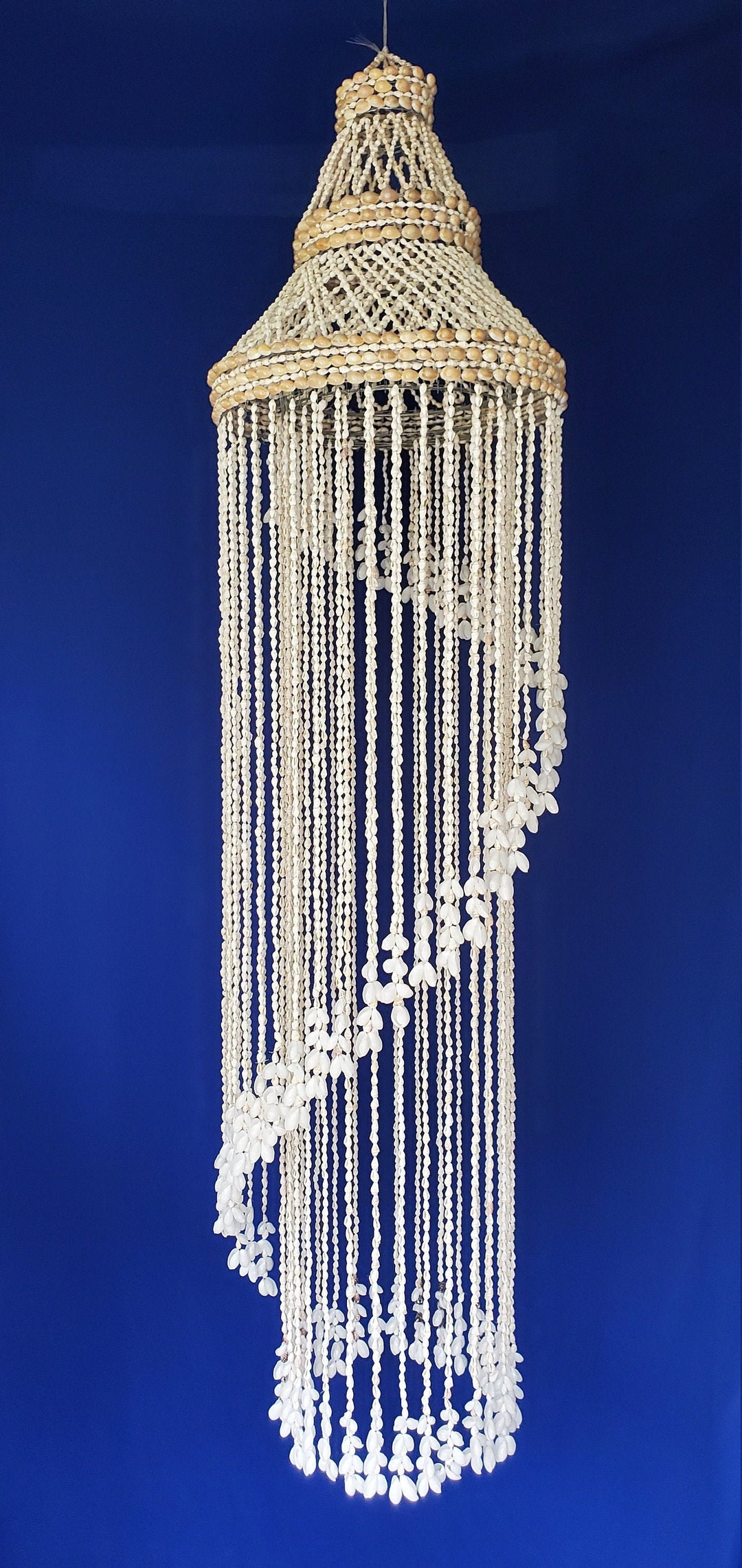 Best Seller Swirl Tube Seashell Chandelier - Etsy