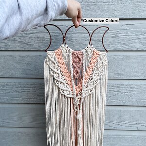 Custom Color Mini Moon Wall Hanging / Macrame Moon / Moon Phases ...