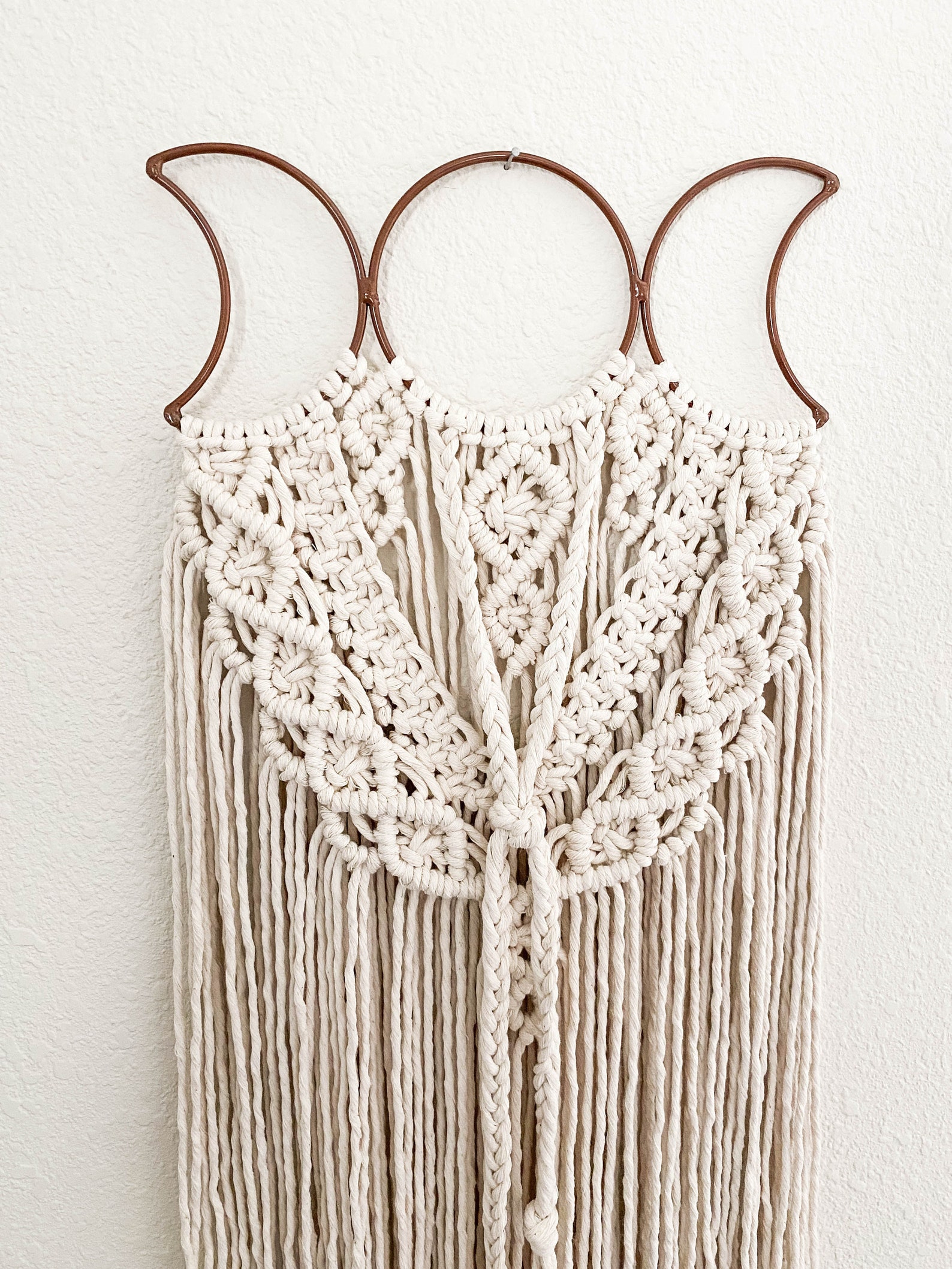 Custom Color Mini Moon Wall Hanging / Macrame Moon / Moon | Etsy