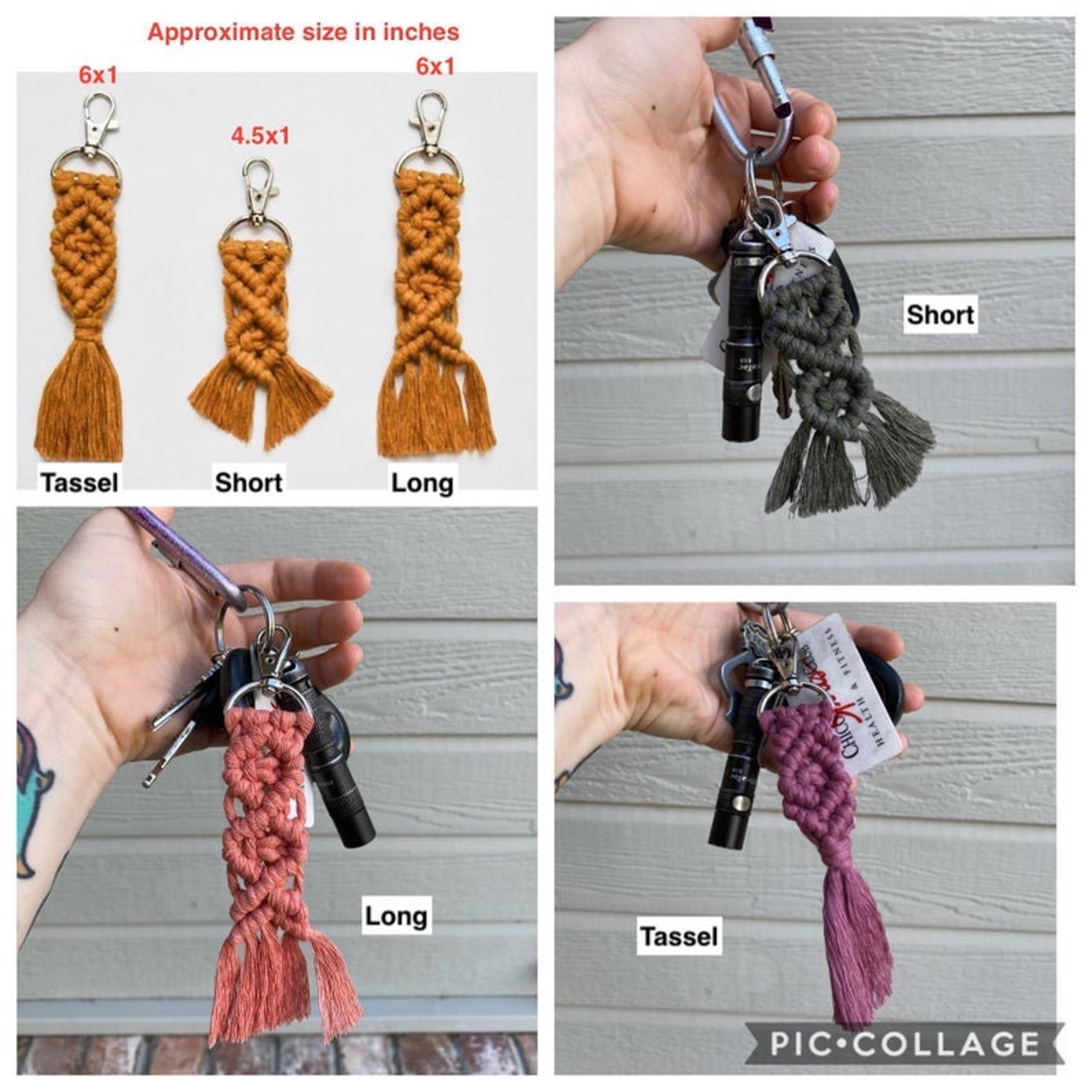 Custom Macrame Keychain / Keychain / Key Chain / Boho Keychain - Etsy