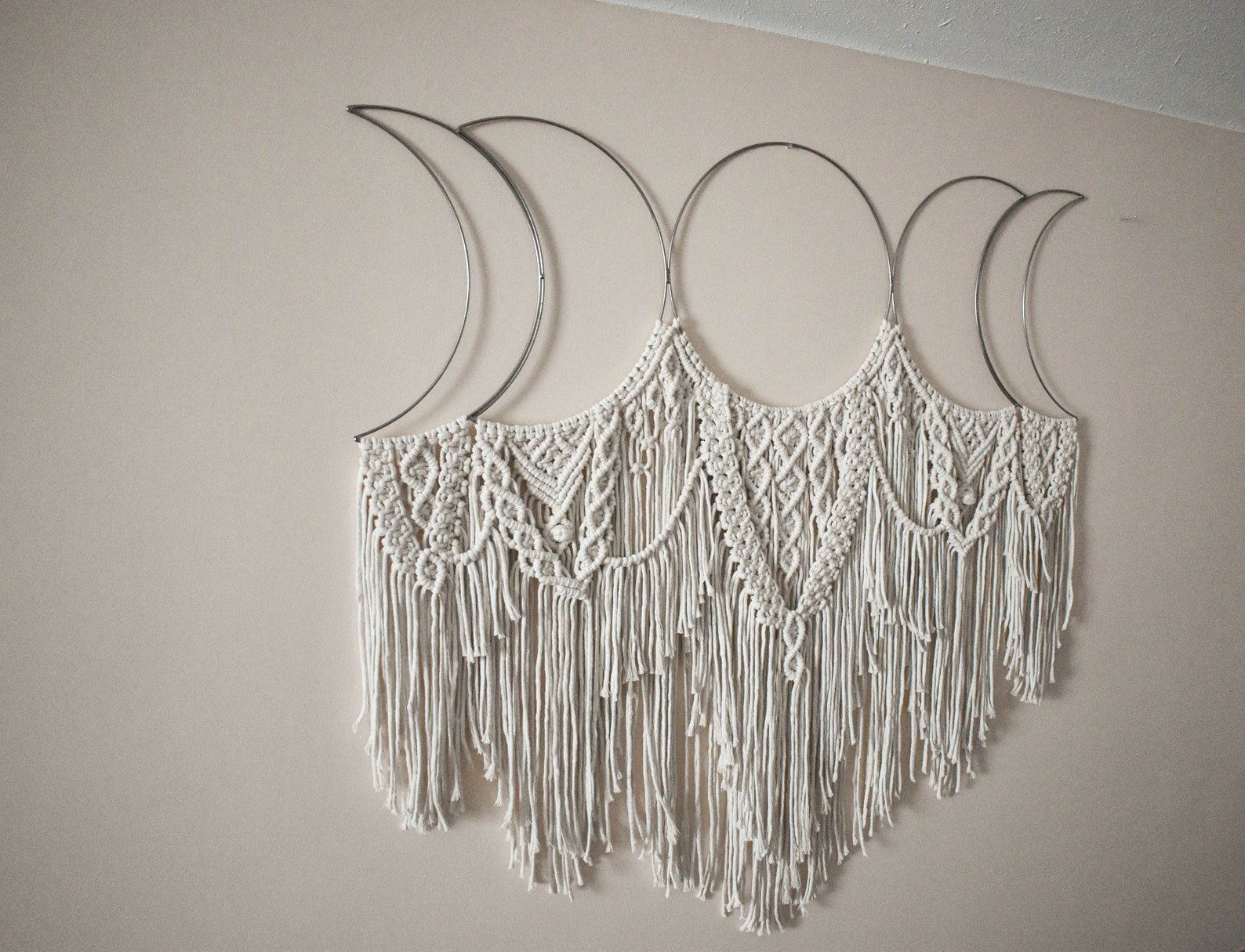 Moon Phase Macrame Wall Hanging / Wedding Macrame / Moon Phase - Etsy