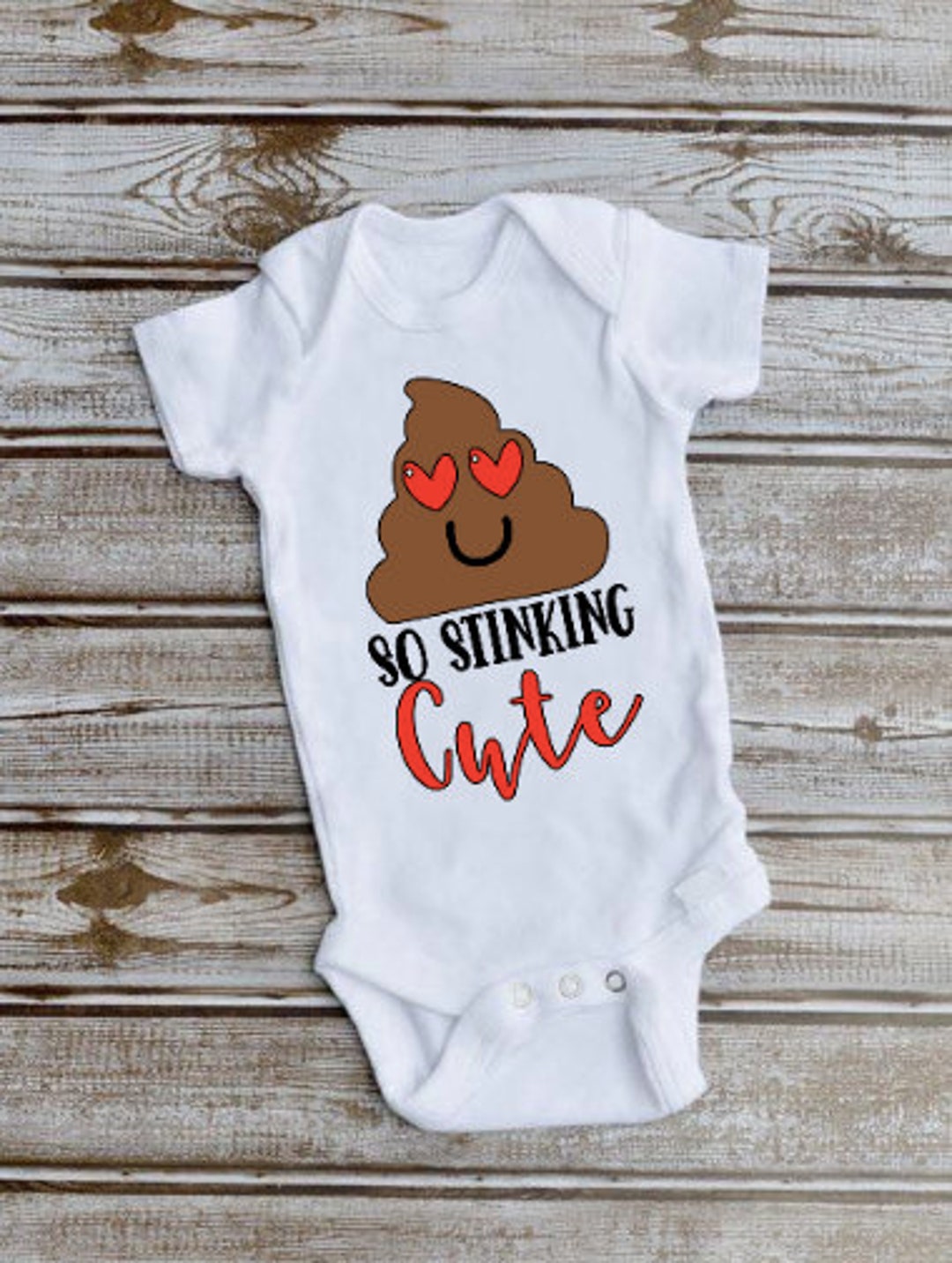 So Stinking Cute Emoji Tshirt/bodysuit - Etsy