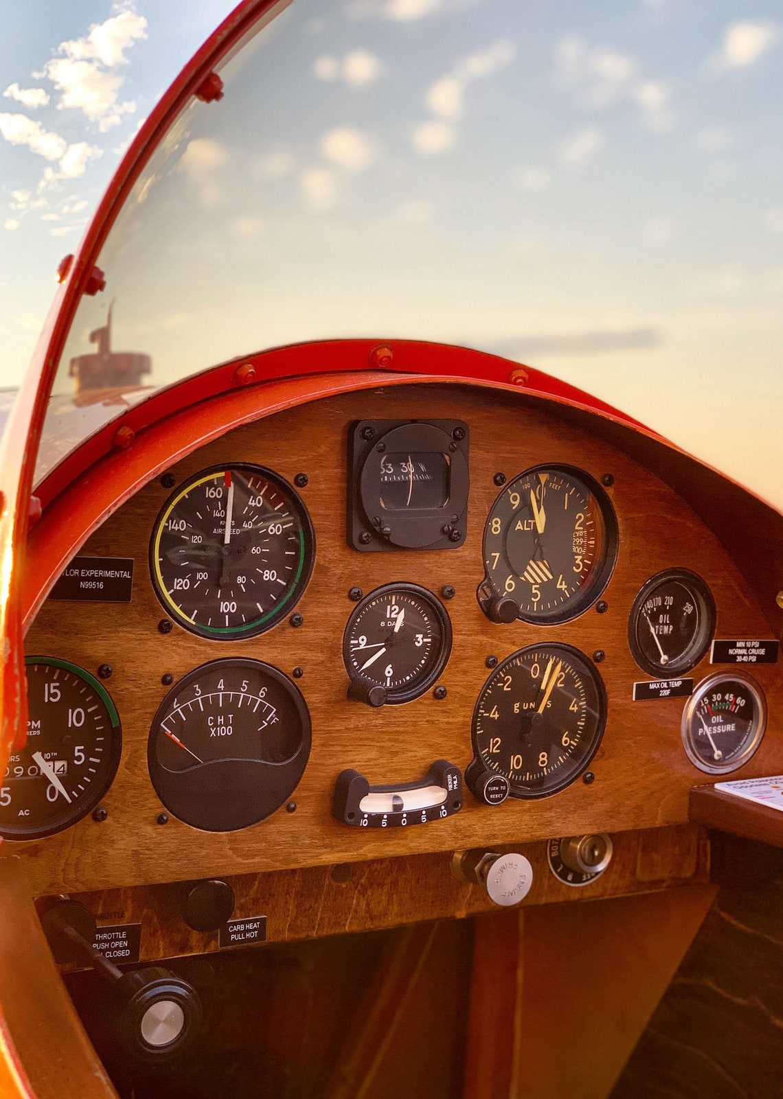 Taylor Monoplane Cockpit #1 - Aviation Card - Etsy