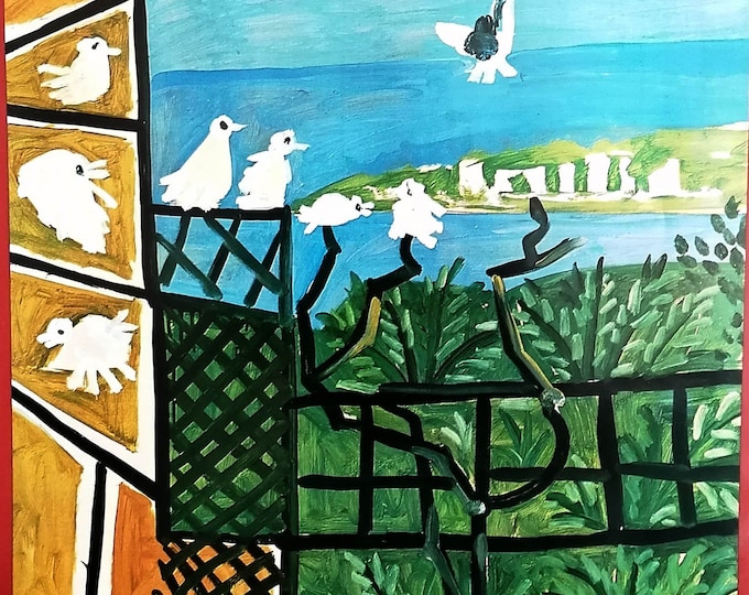 Picasso Large Poster the Pigeons, Original Print From Spanish Tourism ...
