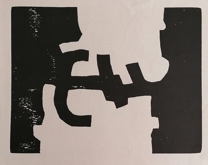 1977 Eduardo Chillida Exhibition Poster Sa Pleta Freda Art Exhibition ...