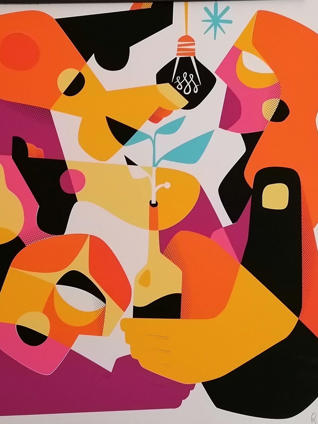 Signed Large Art by Ruben Sanchez "couple Lovers" Serigraphic Print - Etsy