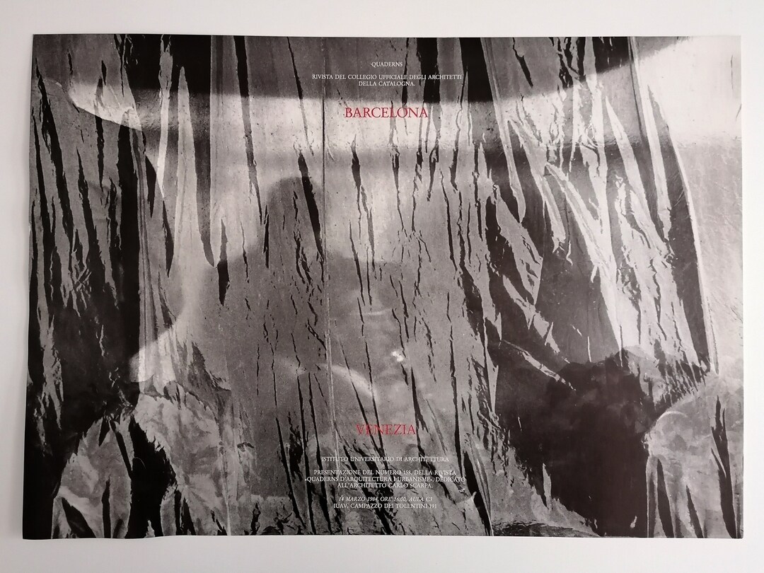 1984 Carlo Scarpa Landscape Poster From the Architects College ...