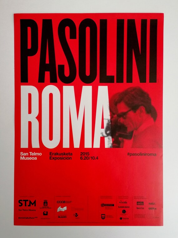 Pasolini Poster From 2015 Spanish Exhibition - Etsy