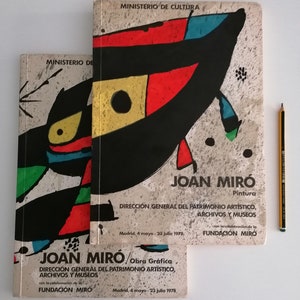 Joan Miró 1978 Exhibition Art Catalogs, Edited by La Poligrafa - Etsy