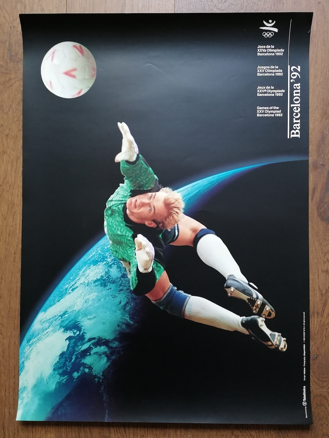 Goalkeeper Poster From Barcelona 1992 Summer Olympic Games - Etsy