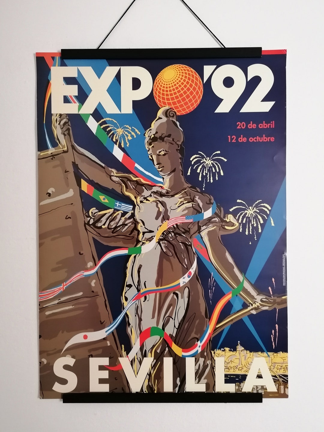 1992 Sevilla Expo Travel Poster by Oscar Mariné - Etsy