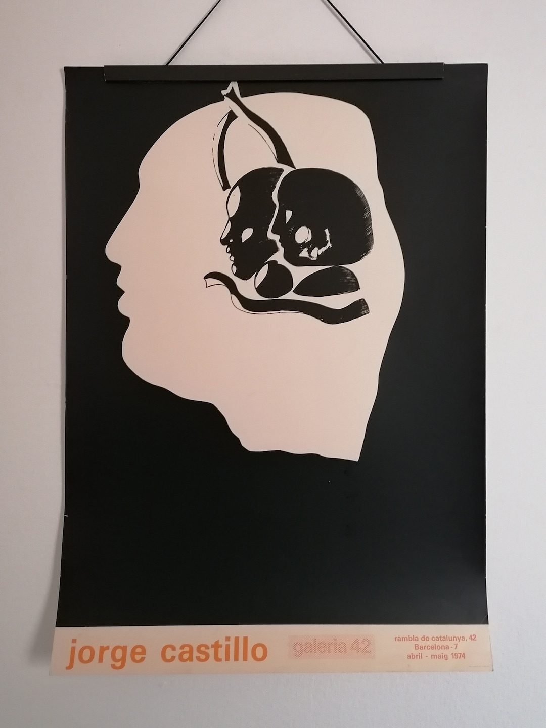 1974 Jorge Castillo Poster Art Exhibition Barcelona - Etsy