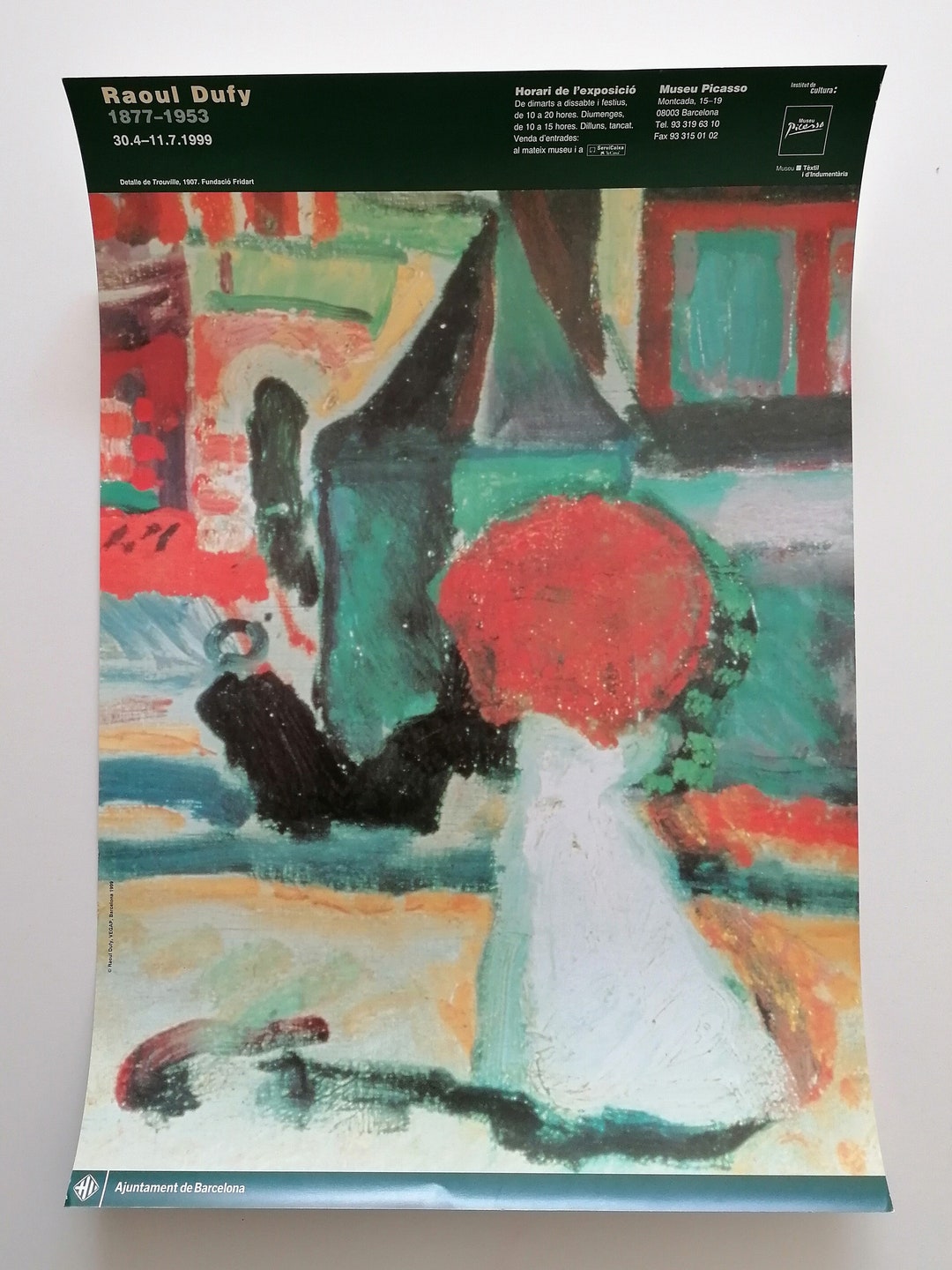 Raoul Dufy Poster From 1999 Barcelona's Exhibition at Picasso Museum - Etsy