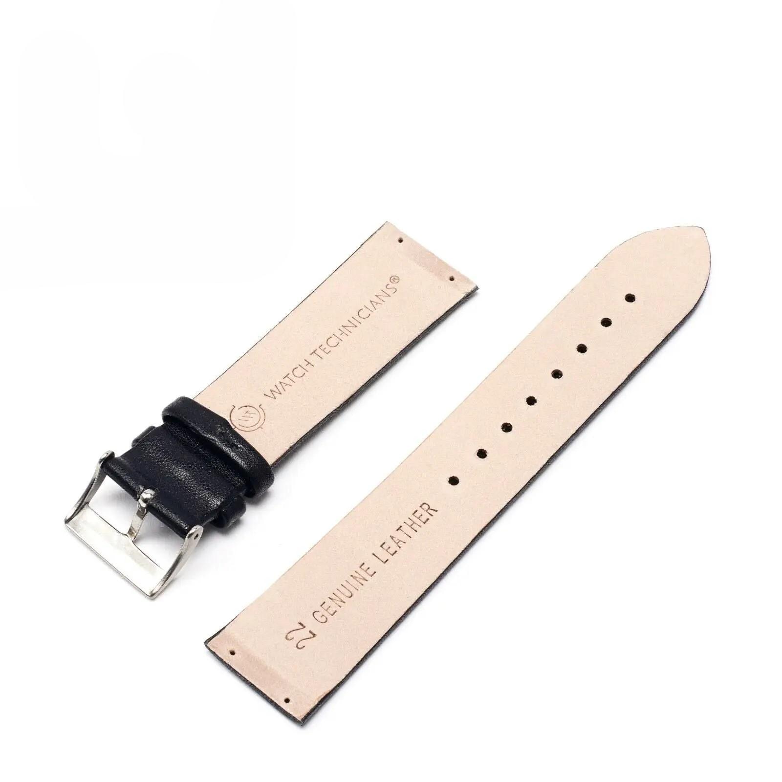 Black Leather Skagen Watch Band/strap Replacement: 22mm W/set of 4 ...