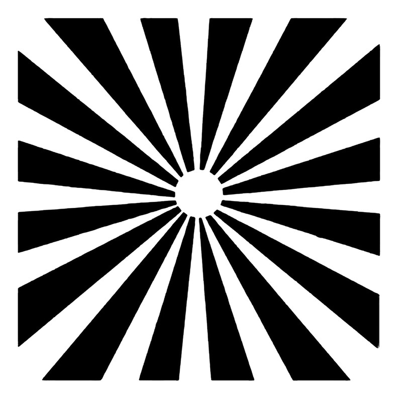 Starburst Stencil - Etsy
