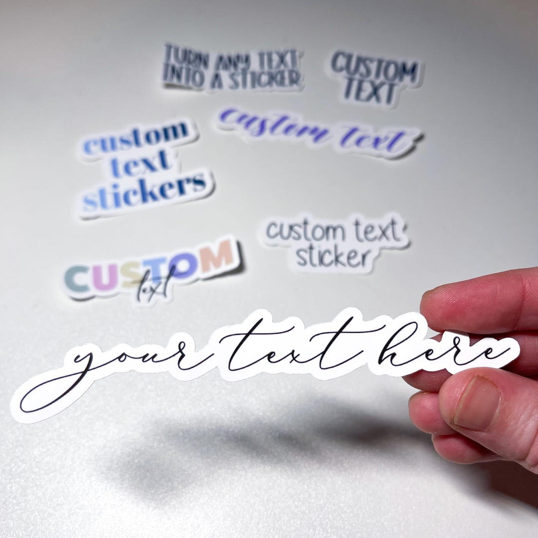 Create Your Own Custom Sticker | Favorite Quote Sticker | Personalized ...