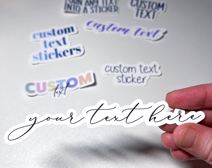 Custom Text/icon Printable Stickers | Digital Planner Sticker Download ...